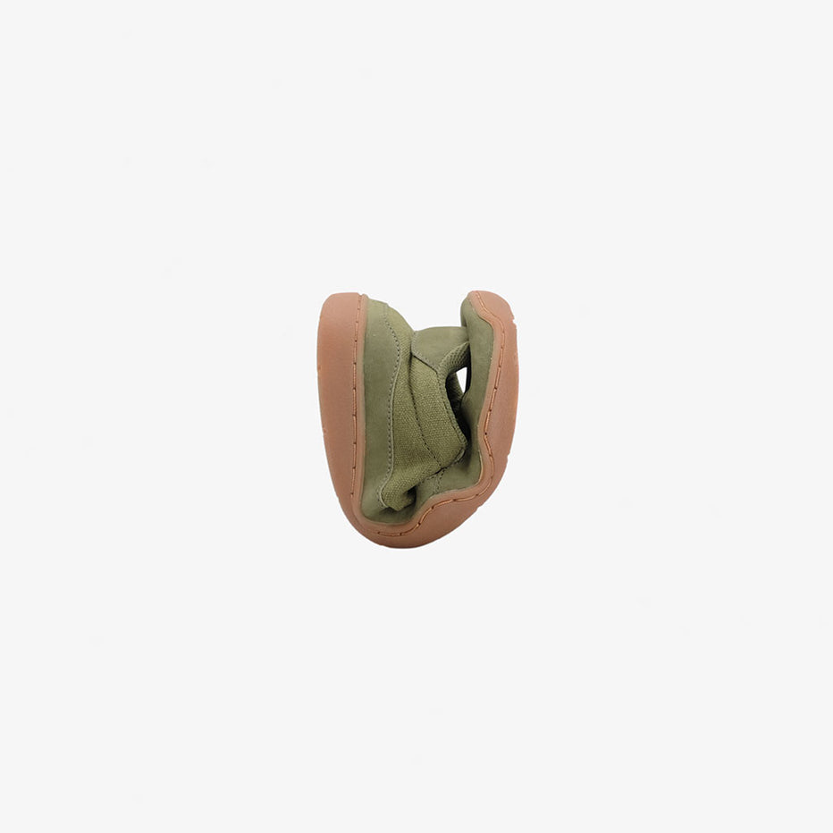 Pyopp Fledge Pada - Olive On Gum – Barefoot Shoes Australia