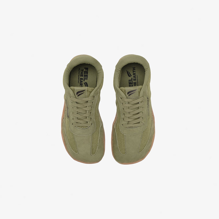 Pyopp Fledge Pada - Olive On Gum – Barefoot Shoes Australia