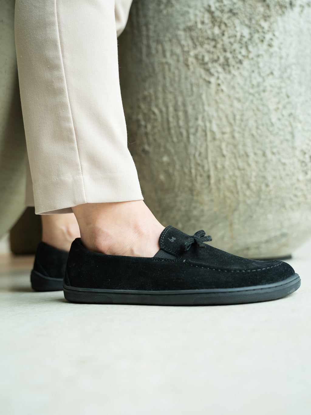 Be Lenka Moccasins Aphrodite All Black – Barefoot Shoes Australia