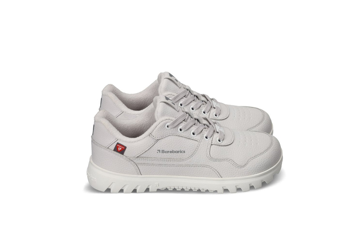 Barebarics Zing Frost - Light Grey & White – Barefoot Shoes Australia