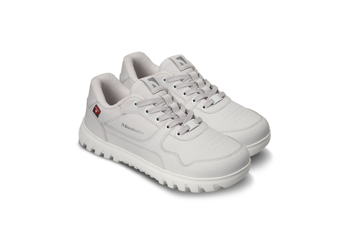 Barebarics Zing Frost - Light Grey & White – Barefoot Shoes Australia