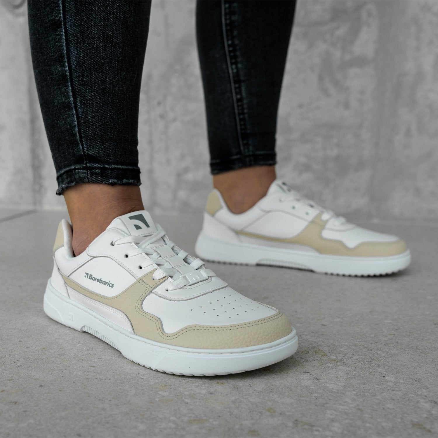 Barebarics Zing White & Cream – Barefoot Shoes Australia